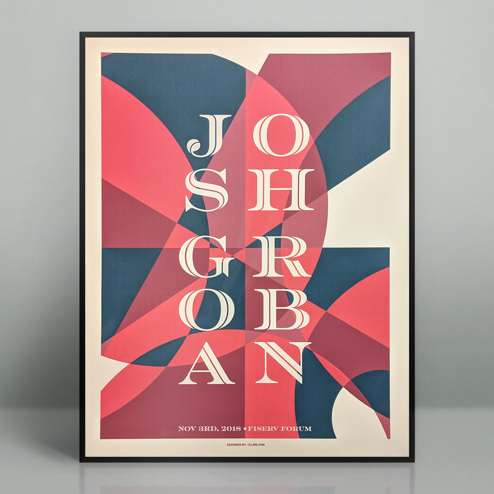 Josh Groban concert poster - Milwaukee, Wisconsin - Rock on Paper